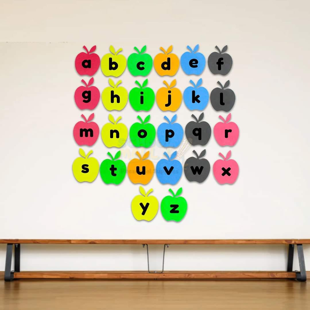 Montessori Classroom Apple small Alphabet Wall Foam Sheet [FT-992 ...