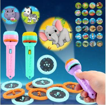 Kids Fun Projector Torch Cartoon Animal Fruit Educational [577 ...