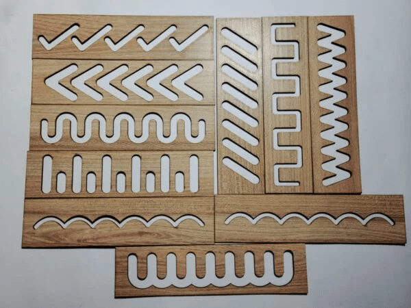 Kids Wooden Scale Writing Stencils for Writing Skills| PlzPaPa – Plzpapa