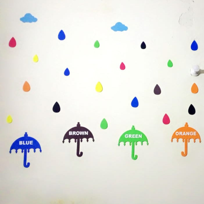 Montessori Classroom 7 Different Color Umbrella Foam Sheet [FT-1079 ...